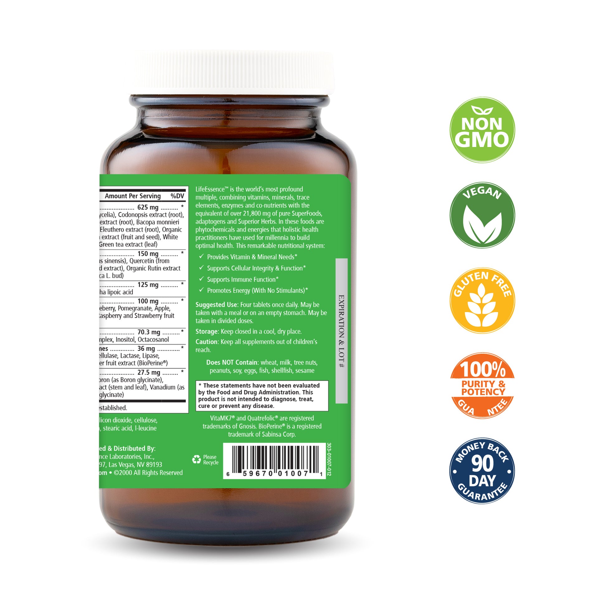 LifeEssence™ - Natural Multivitamin w/ Superfoods, Herbs and Minerals ...
