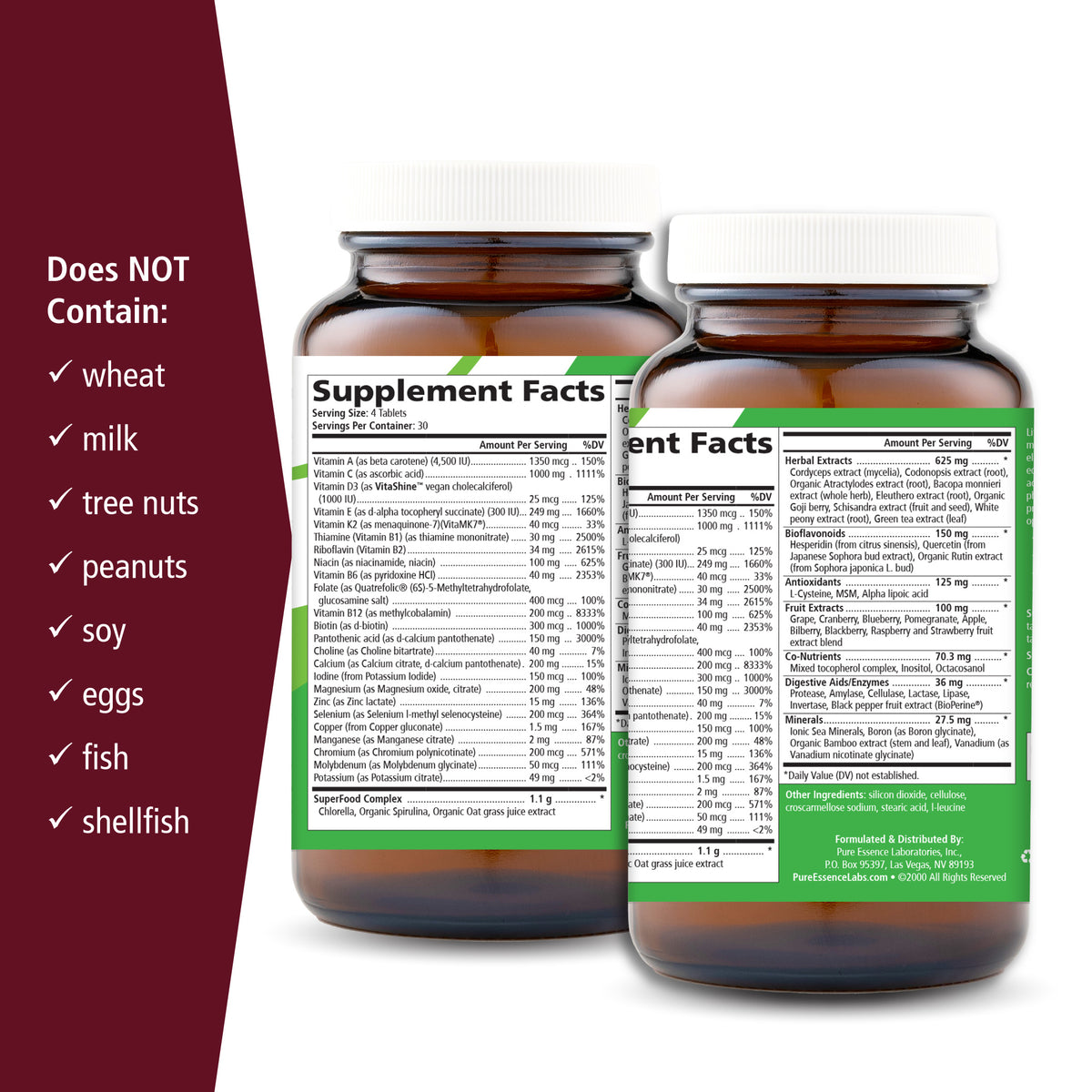 LifeEssence™ - Natural Multivitamin w/ Superfoods, Herbs and Minerals ...