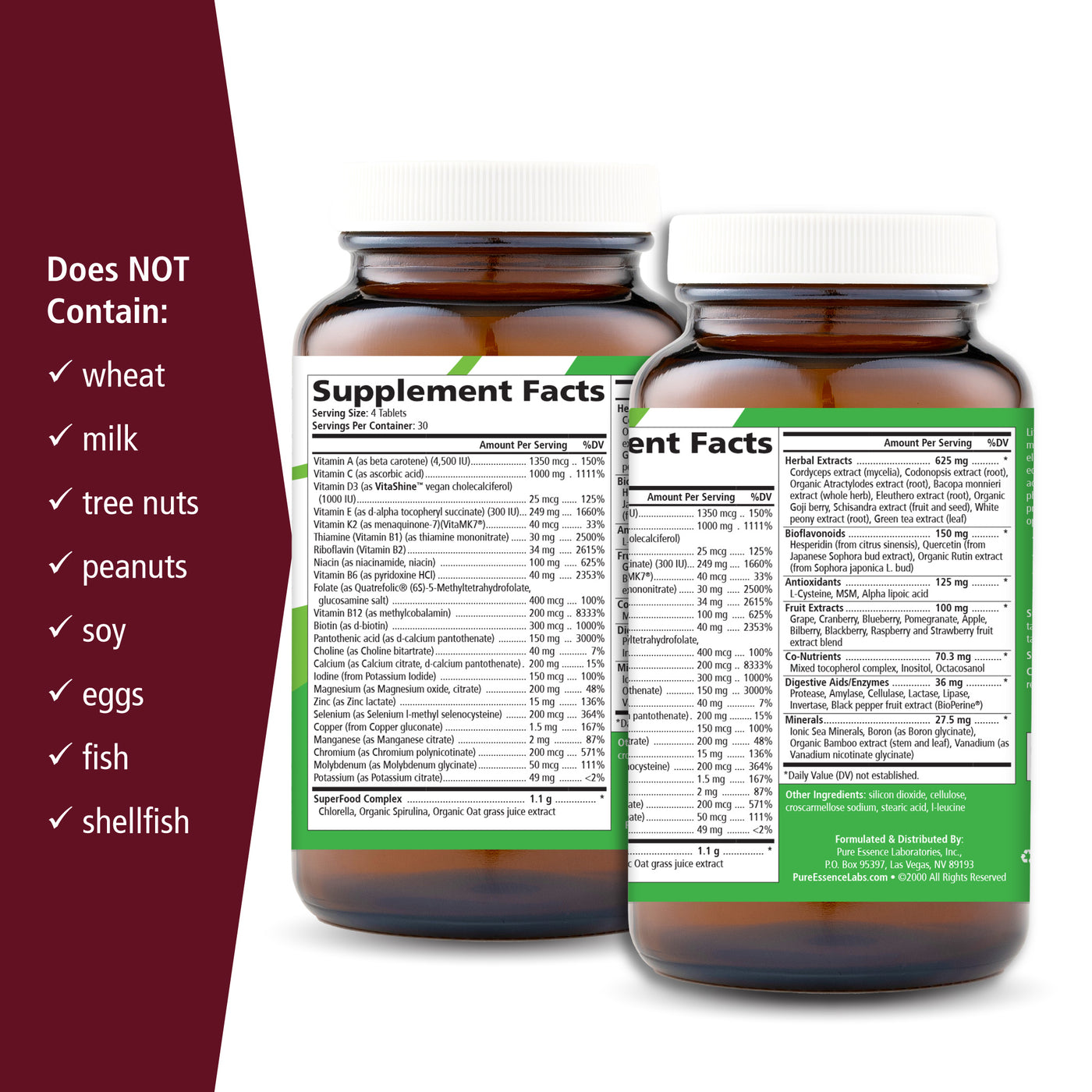 LifeEssence™ - Natural Multivitamin w/ Superfoods, Herbs and Minerals ...