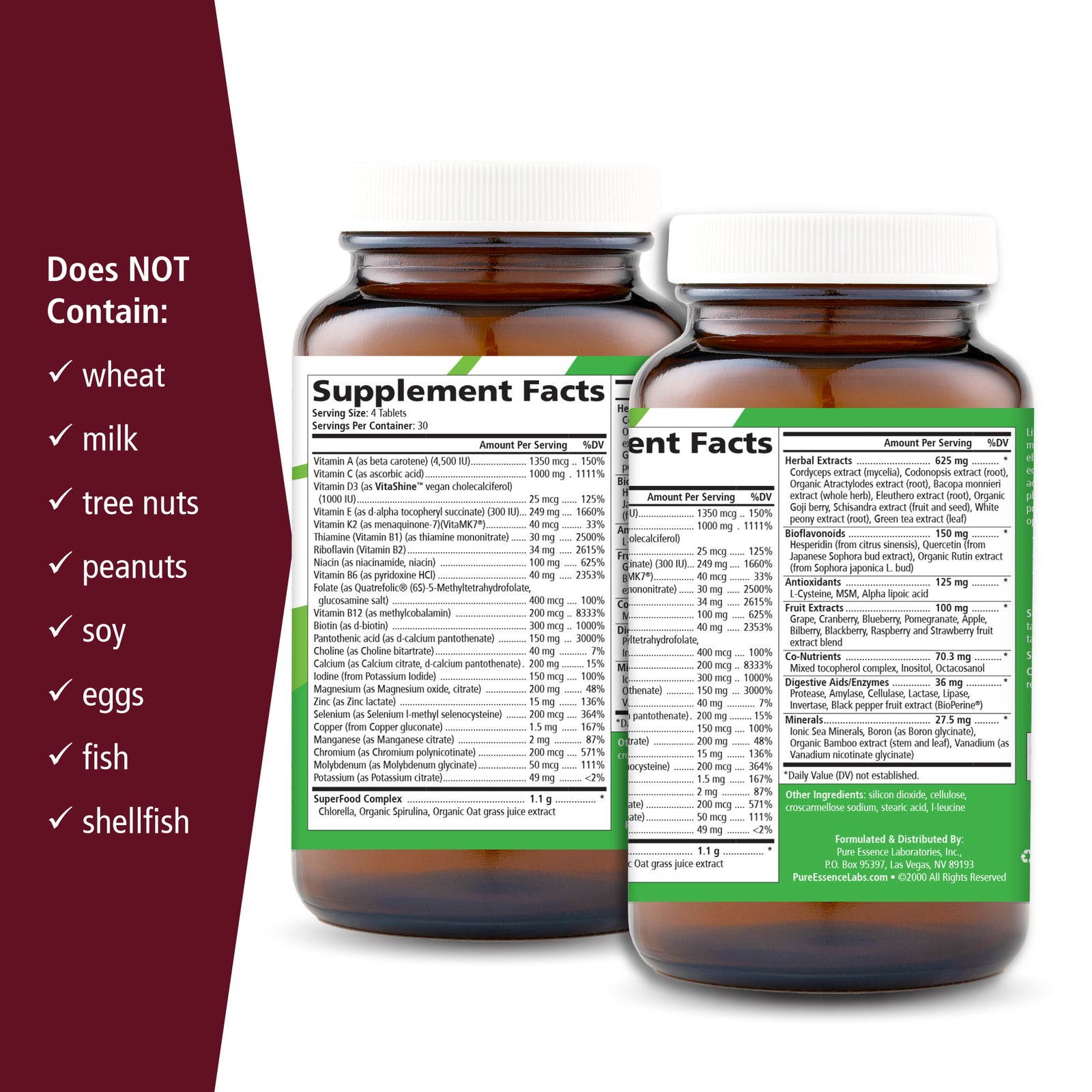 LifeEssence™ - Natural Multivitamin w/ Superfoods, Herbs and Minerals ...