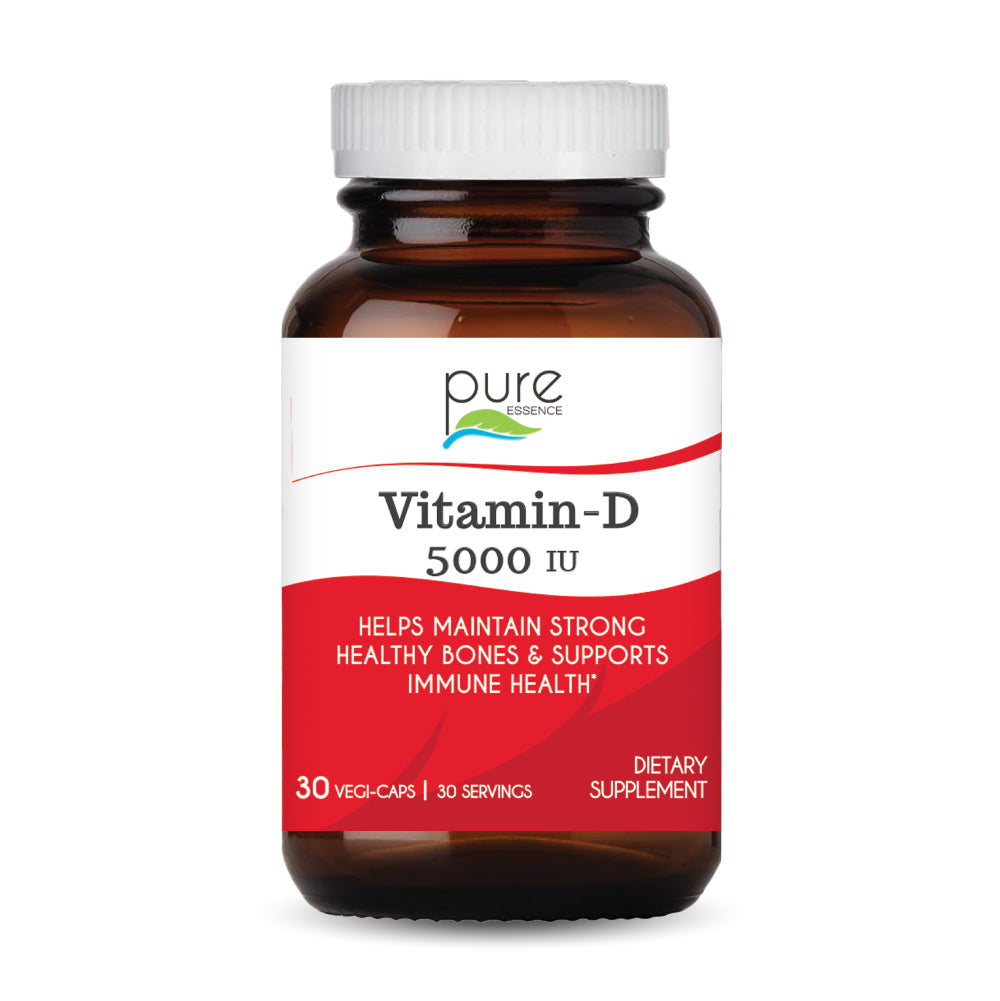 Vitamin-D 5000 IU Supplement – Pure Essence Labs